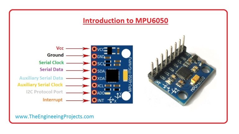 MPU6050 6 Eksen IMU Sensör Modülü