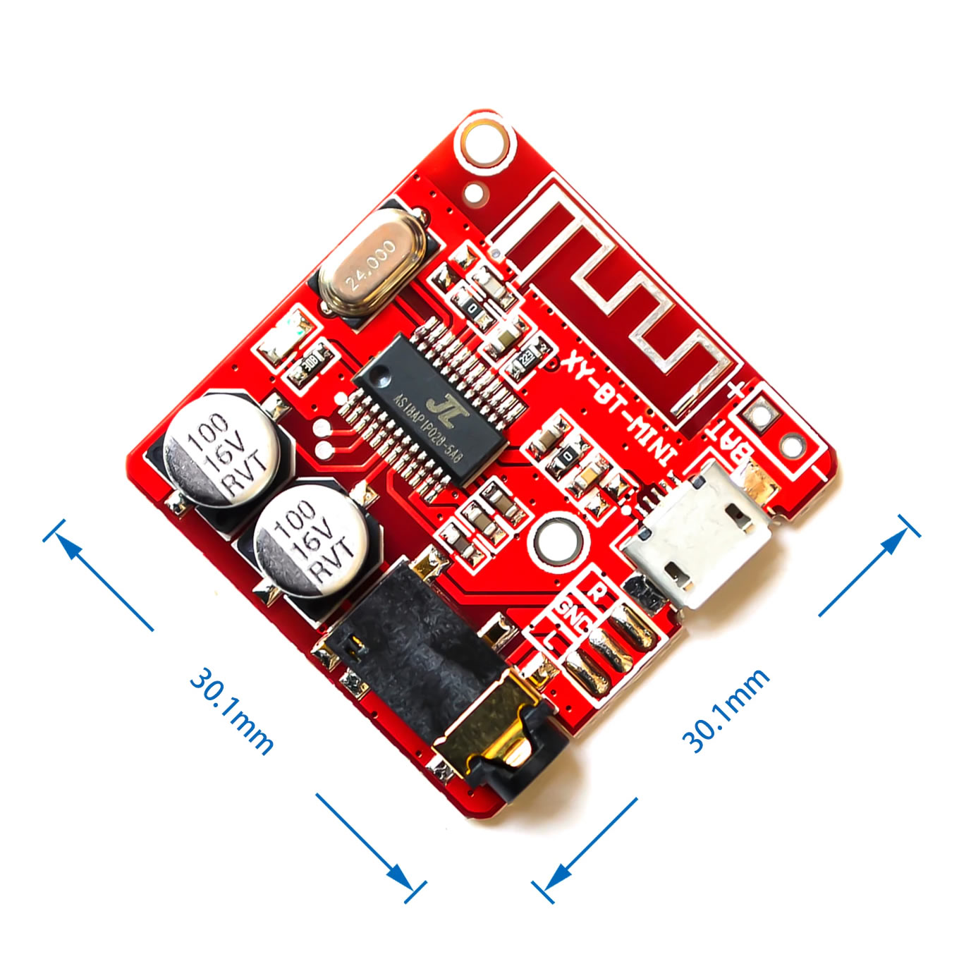 XY-BT-Mini Bluetooth Kablosuz Ses Mp3 Modül Bluetooth 4.1 DC 3.7V 5V ...