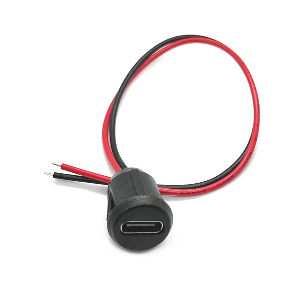 Type C Panel Montaj Dişi Soket 2 Pin 15cm Kablolu Uzatma USB 3.1 ...